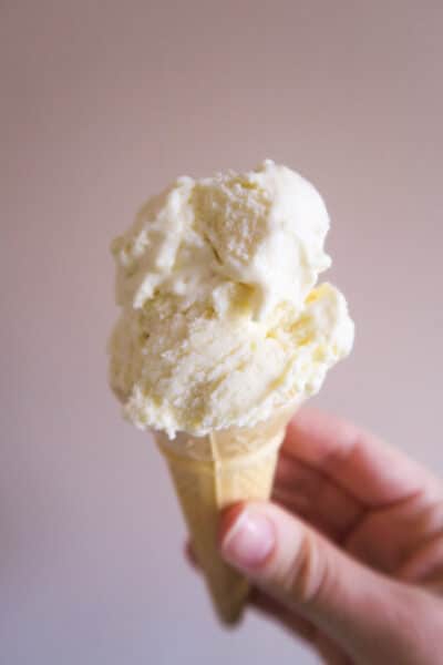 Easy Cornish Clotted Cream Ice Cream Recipe - Jess Eats and Travels